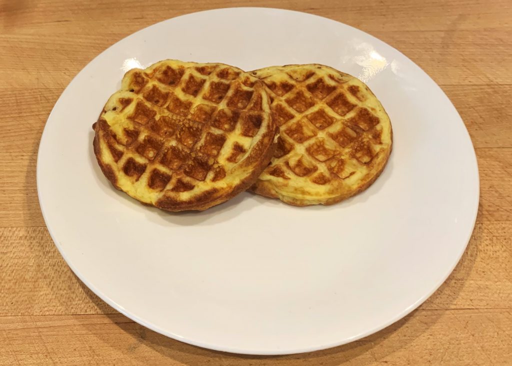 Light Garlic Bread Chaffle - SeriousKeto